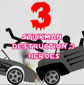 Stickman Destruction 3 Heroes - Free Stickman Hook Games